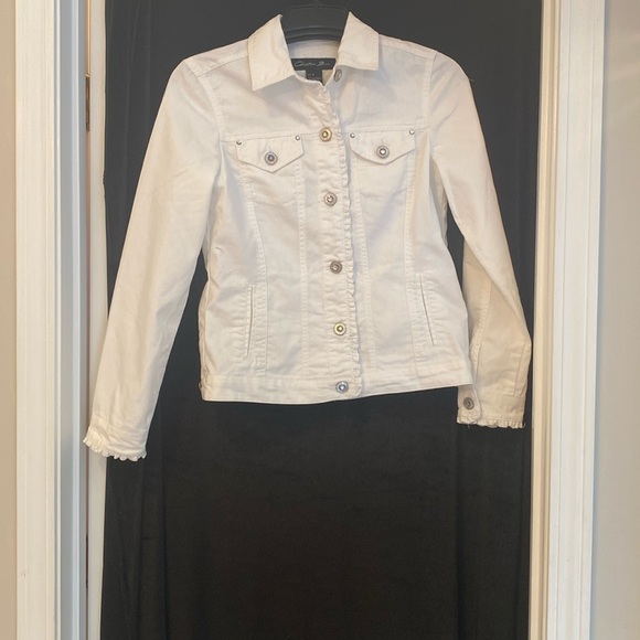 Christina Zinn | Jackets & Coats | Christina Zinn White Jacket Size S ...